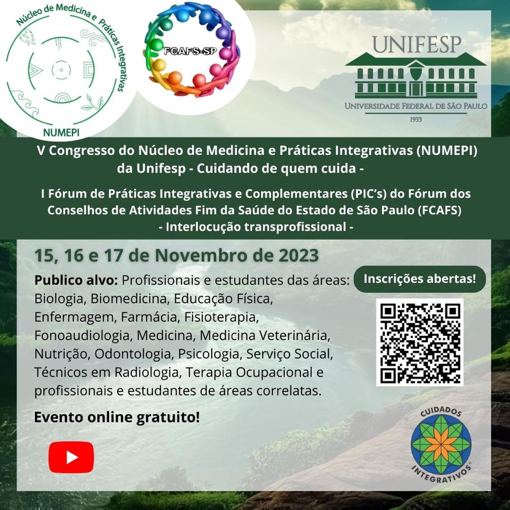 V Congresso do Núcleo de Medicina e Práticas Integrativas (NUMEPI) da ...